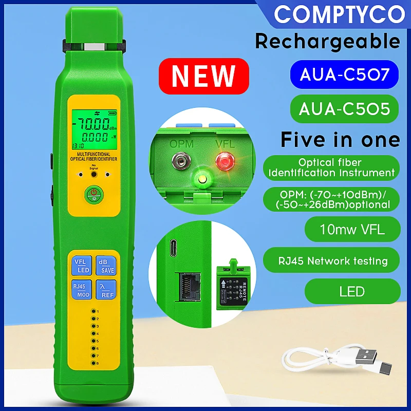 COMPTYCO Five in one AUA C505/507 optical fiber signal identifier ...