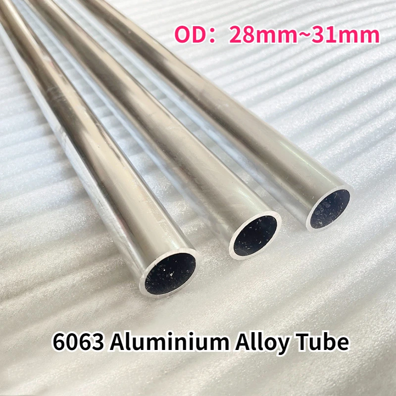 1Pc Length 100-500mm 6063 Aluminium Alloy Tube OD 28mm 29mm 30mm 31mm ...