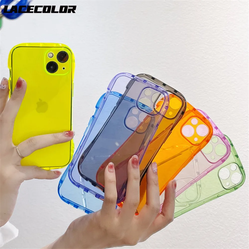 Neon-Fluorescent-Color-Phone-Cases-For-iPhone-11-12-13-Pro-Max-Mini-X ...