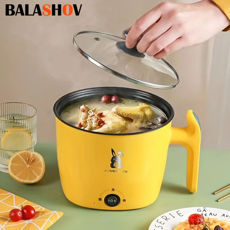 Portable-Mini-Multi-functional-Electric-Cooking-Pot-Non-stick-Frying-Pan-Ramen-Dormitory-Small ...