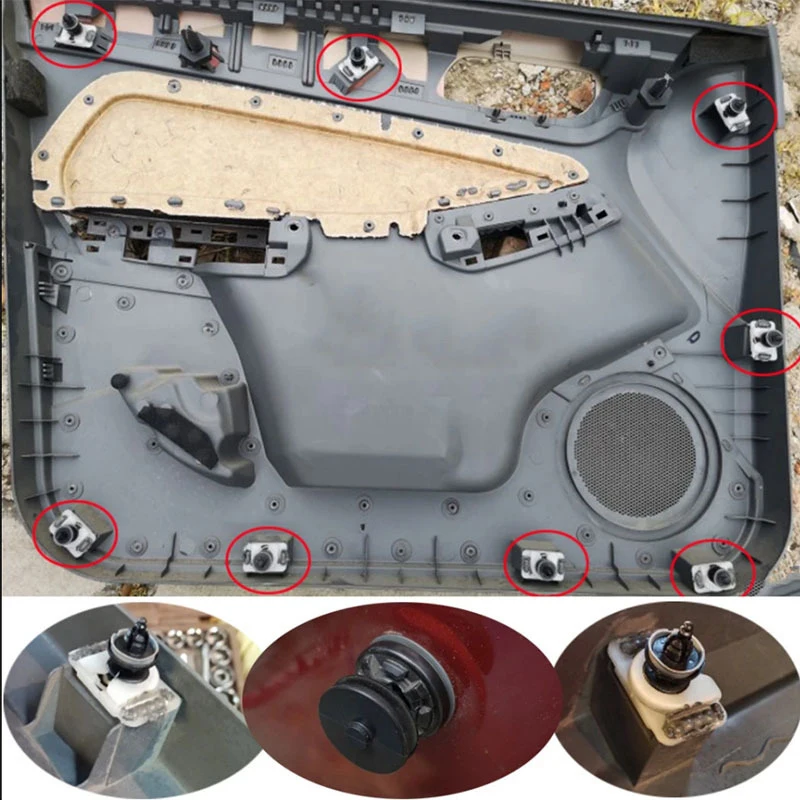 20 agrafes - Clips de garniture de carte intérieur de porte, Boucle de ...