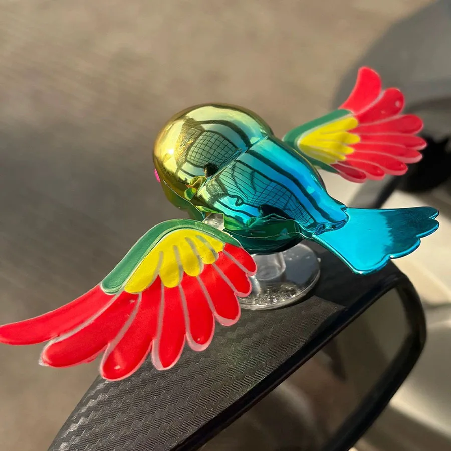 2 Colors Accompanied By Flying Birds Car Rear View Mirror And Tail Wing ...