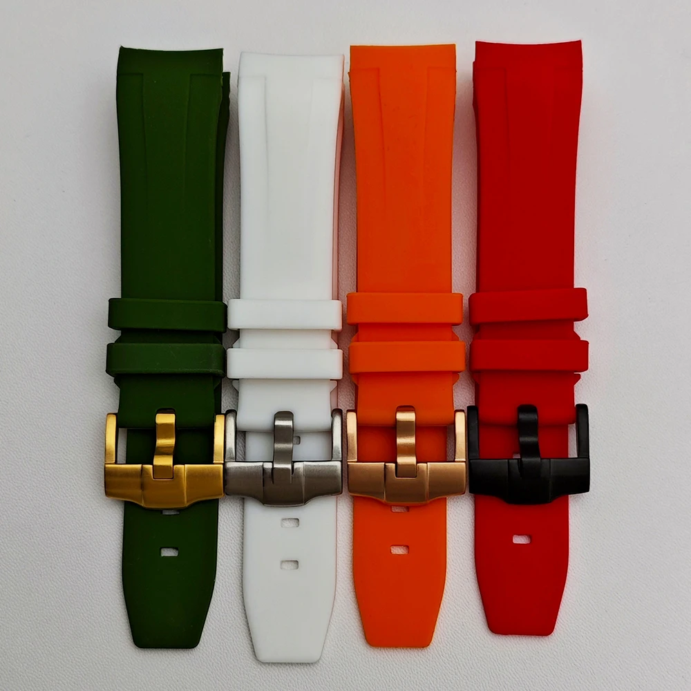 Correas de goma de alta calidad combinadas con caja de reloj, pulsera ...
