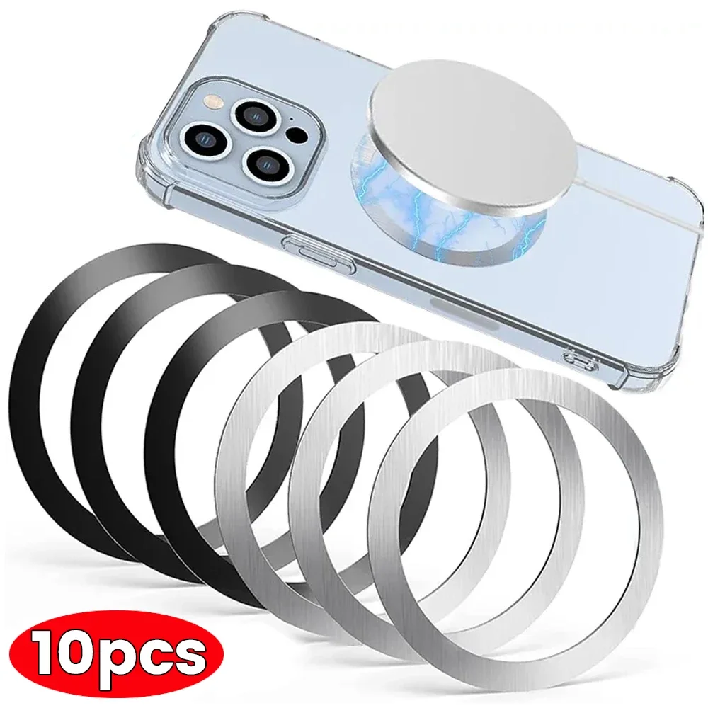 10/1Pcs Self Adhesive Metal Ring Iron Sheet Sticker for Apple IPhone ...