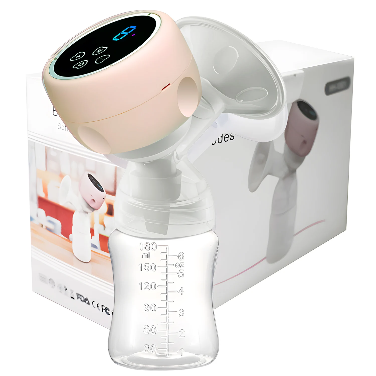 Portable Electric Breast Pump USB Chargable Silent Portable Milk ...