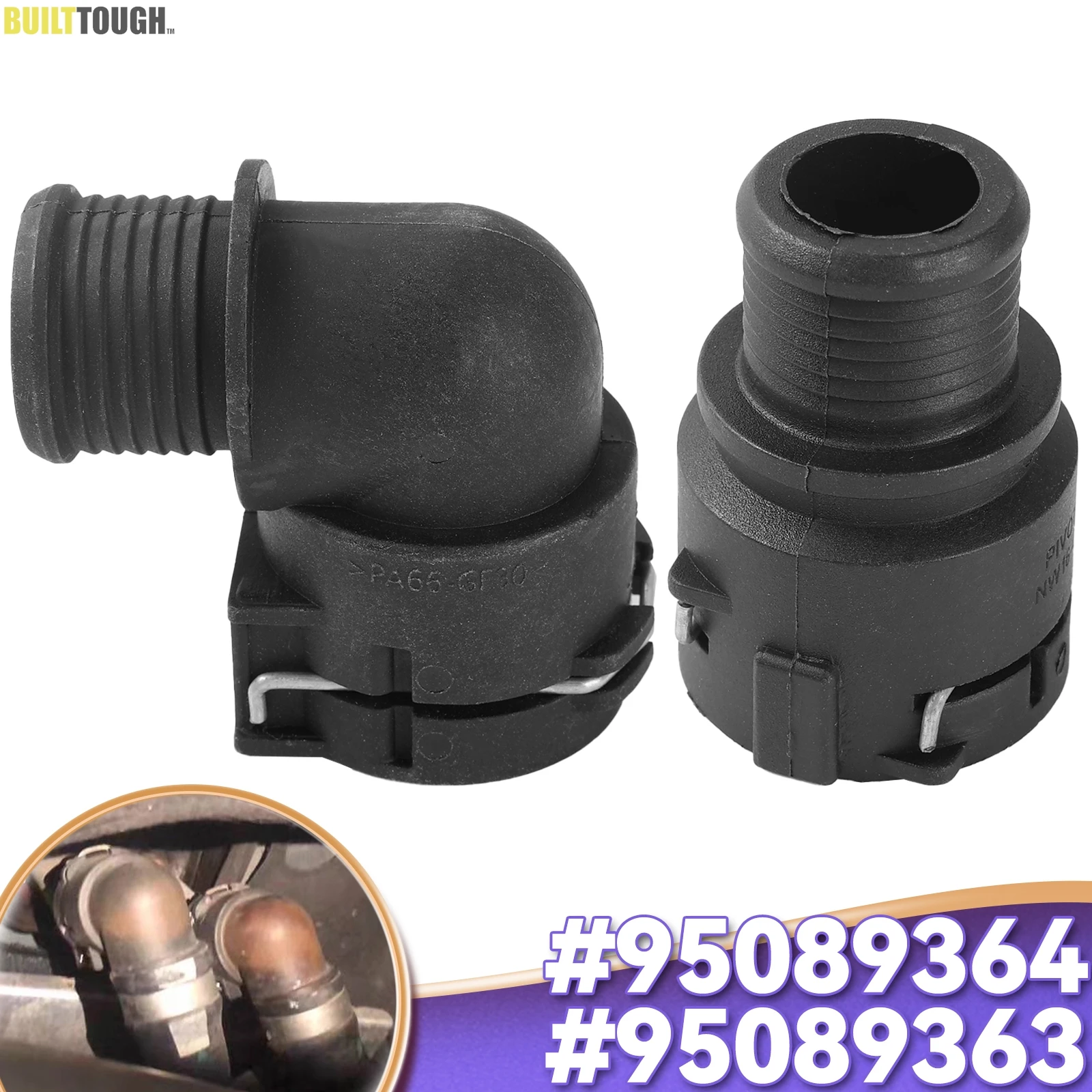 Conector de manguera de agua de entrada de calentador 2 para Chevrolet ...