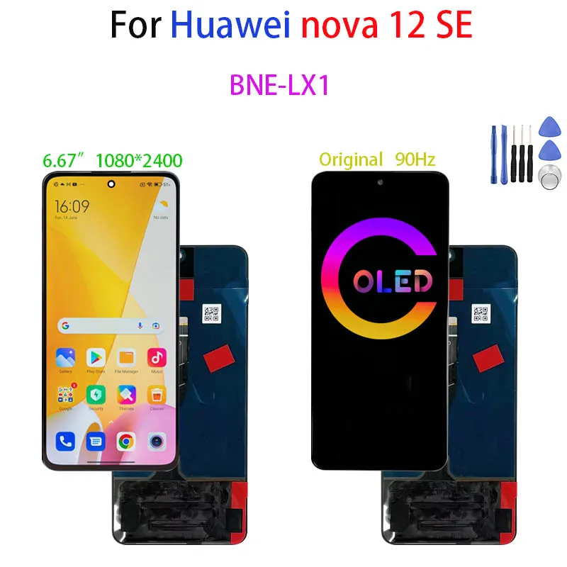 Original OLED For Huawei nova 12 SE LCD Nova12 SE Display Touch Screen ...