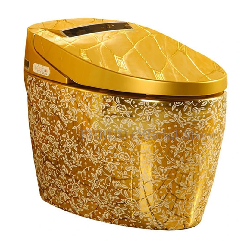 One-Piece-Golden-Smart-Toilet-Bidet-Built-In-Concealed-Cistern ...