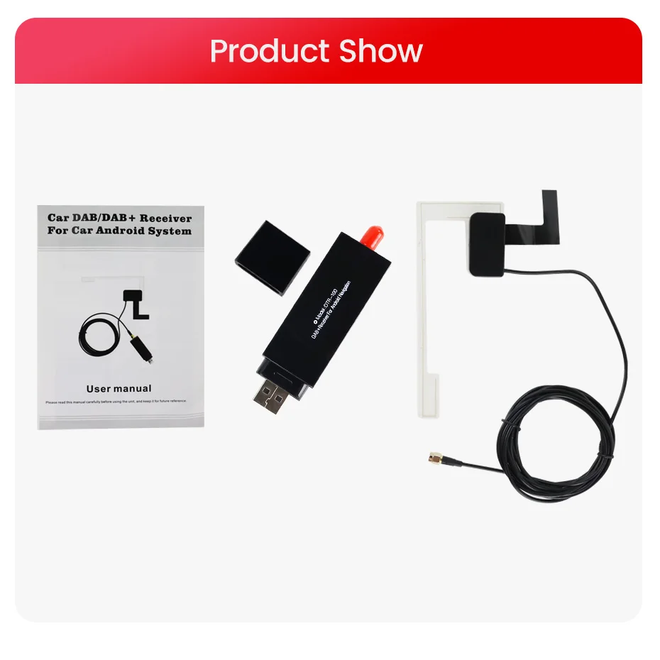 Dab Radio Receiver In Car Antenna Digital DAB+ Adapter Tuner Box Audio ...