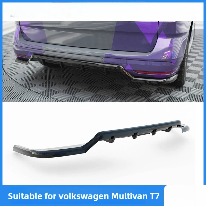 Suitable for Volkswagen Multivan T7 Rear Lip bumper spoiler diffuser ...