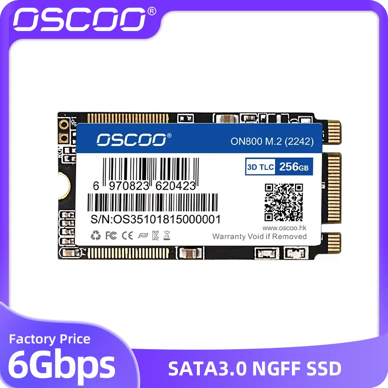 OSCOO SSD SSD interno M.2 2242mm 6Gbp/s SATA3.0 NGFF SSD disco duro SSD ...