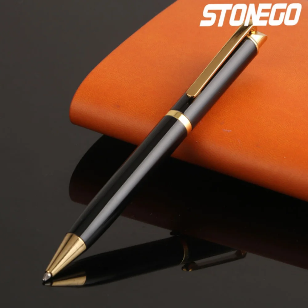 STONEGO-Metal-Spinning-Ballpoint-Pen-Medium-Nib-1-0mm-Point-Refillable ...