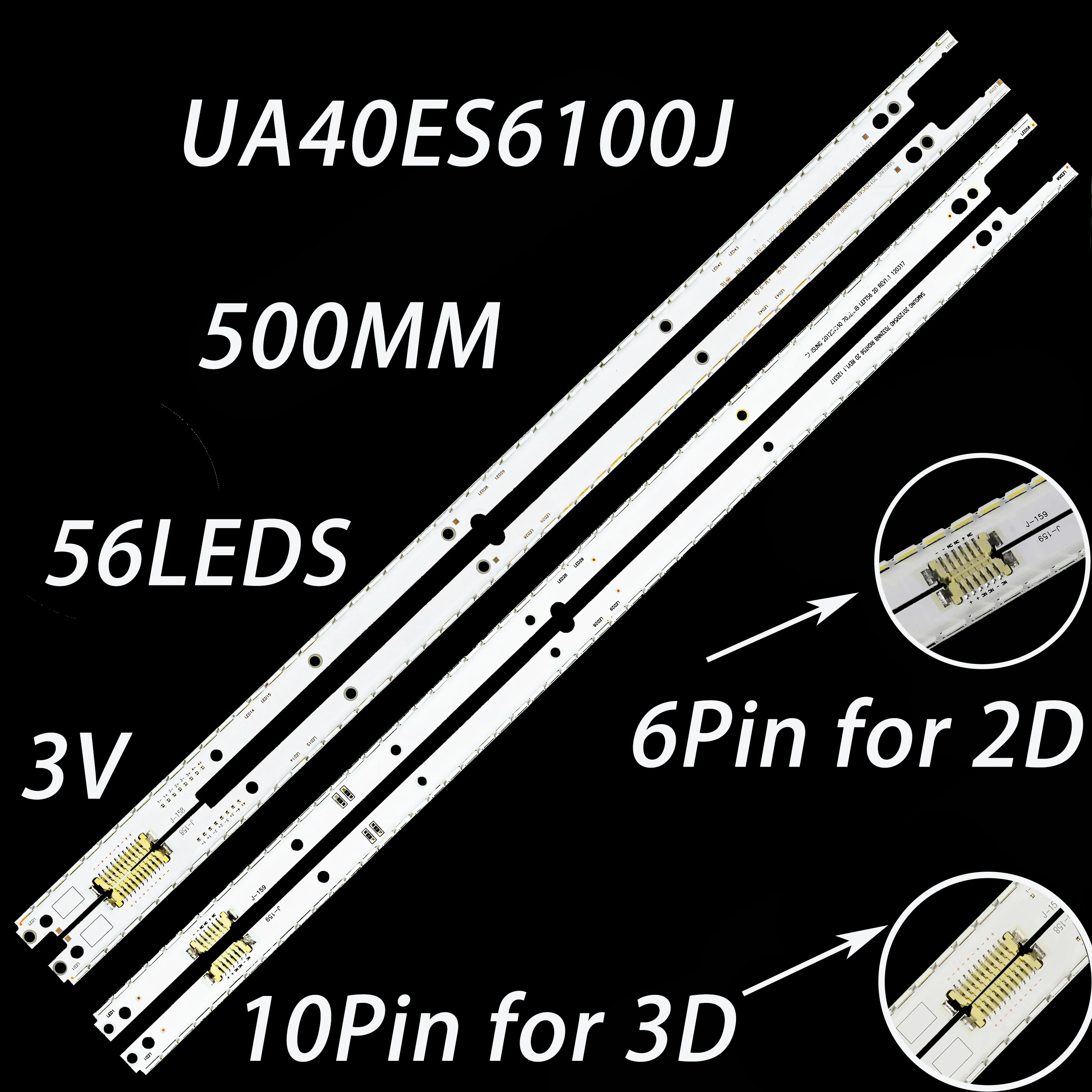 LED-Backlight-strip-For-40-TV-UA40ES6100J-UE40ES5500K-2012SVS40-7032NNB ...