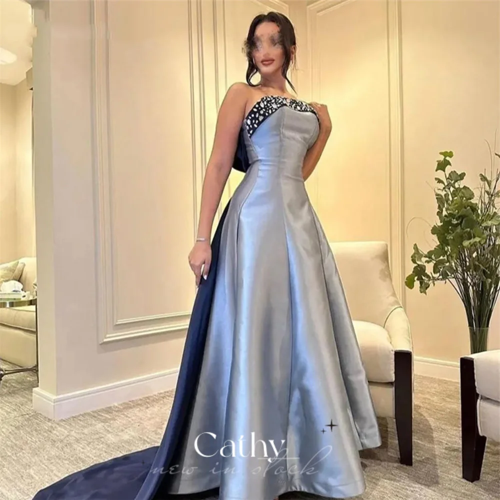 Cathy-Light-Blue-A-line-Party-Dress-Sequins-On-Chest-Evening-Dresses ...