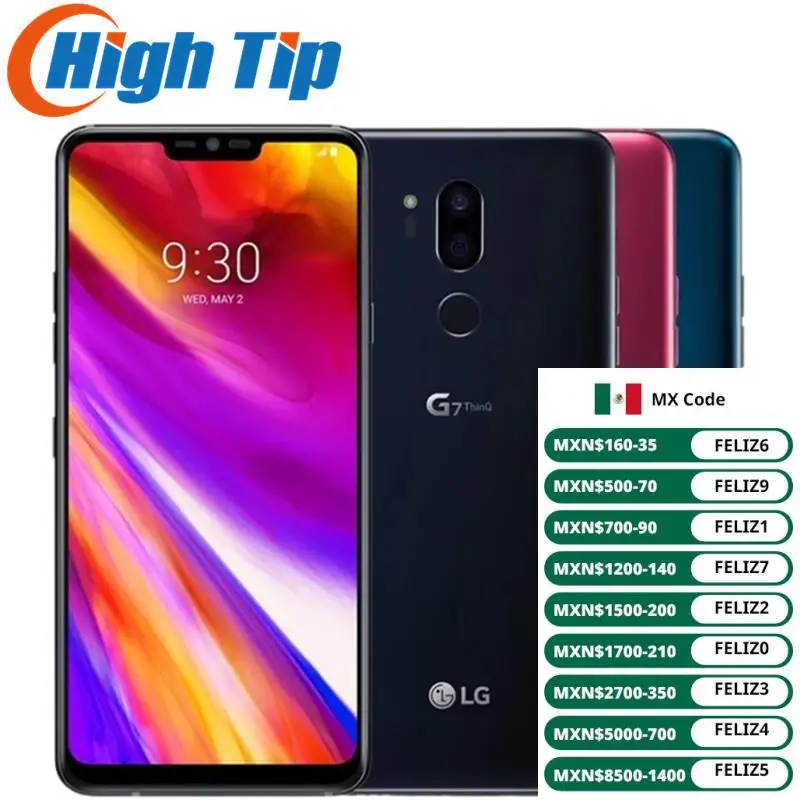 Unlocked-LG-G7-ThinQ-G710N-G710VM-4GB-64GB-Snapdragon-845-4G-LTE ...