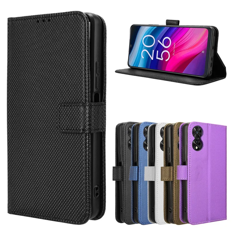 Flip-Case-For-TCL-505-Wallet-Magnetic-Luxury-Leather-Cover-For-TCL-505 ...
