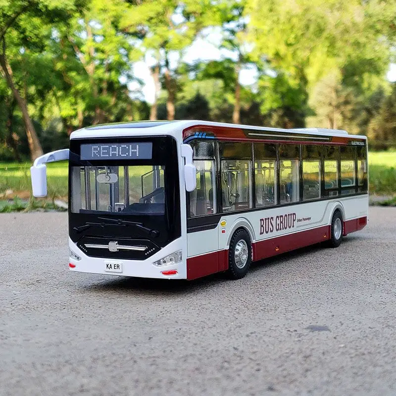 Large Size Electric Tourist Toy Traffic Bus Alloy Passenger Car Model ...