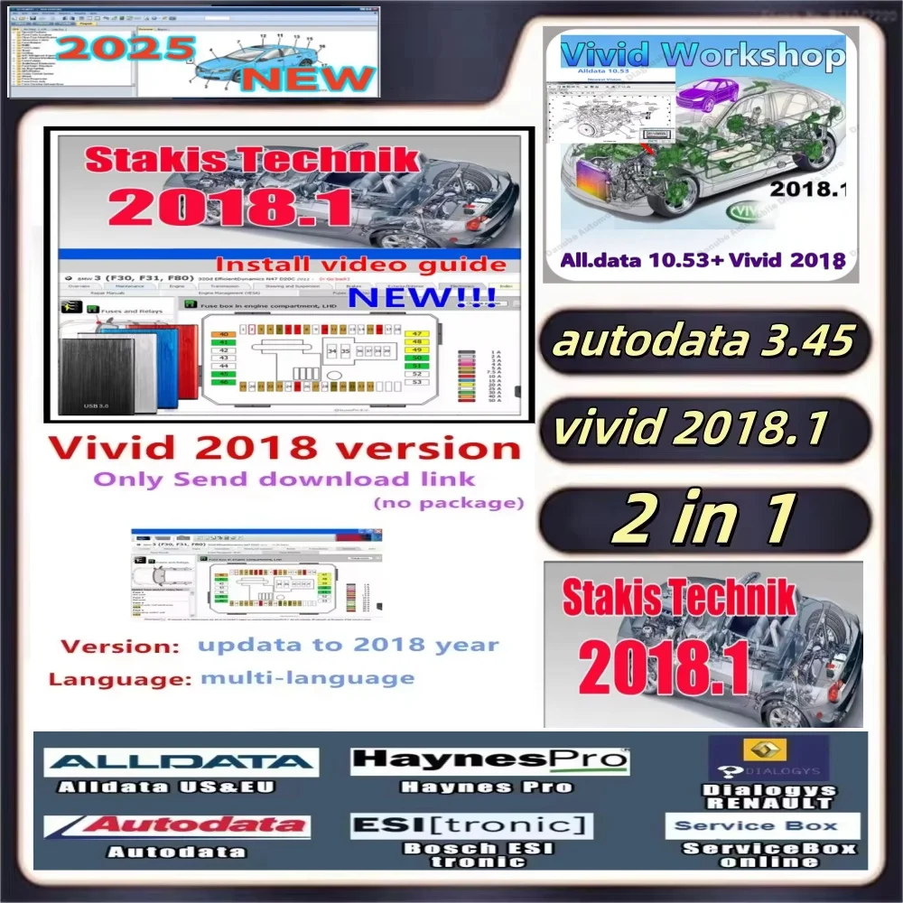 2025 hot ! Auto repair software Haynes pro 2015 DATA Multi languages ...