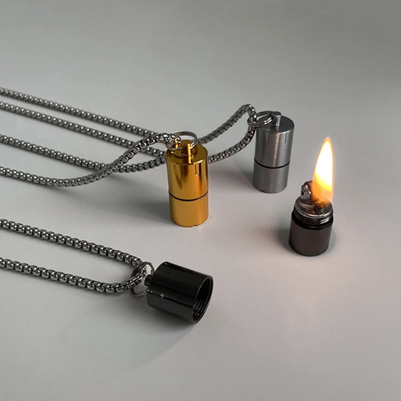Mini Lighters For Case Pendant Necklace Hip Hop Jewelry For Titanium ...