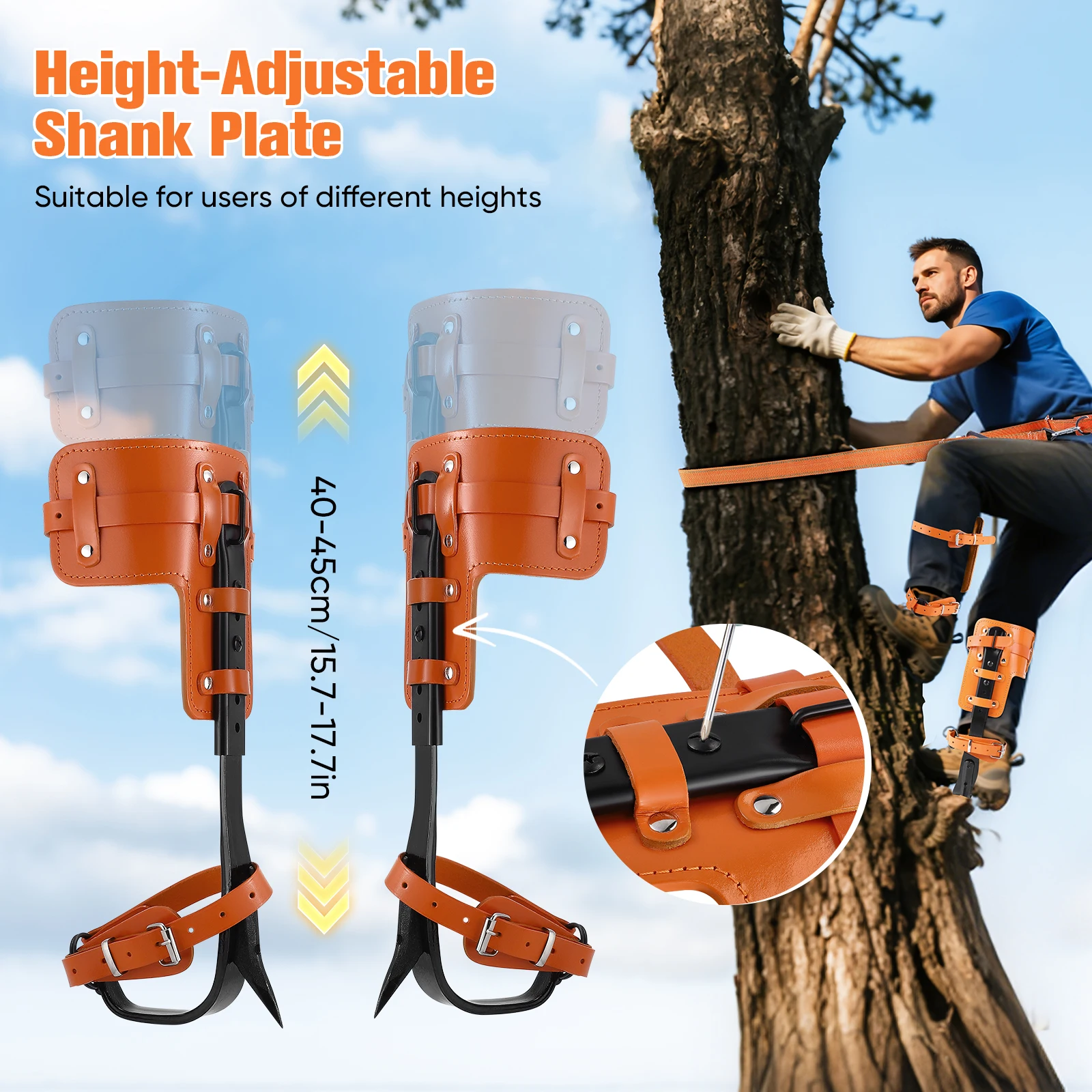 Stainless Steel Tree Climber Thickens Outdoor Tree Climbing Tool Foot ...