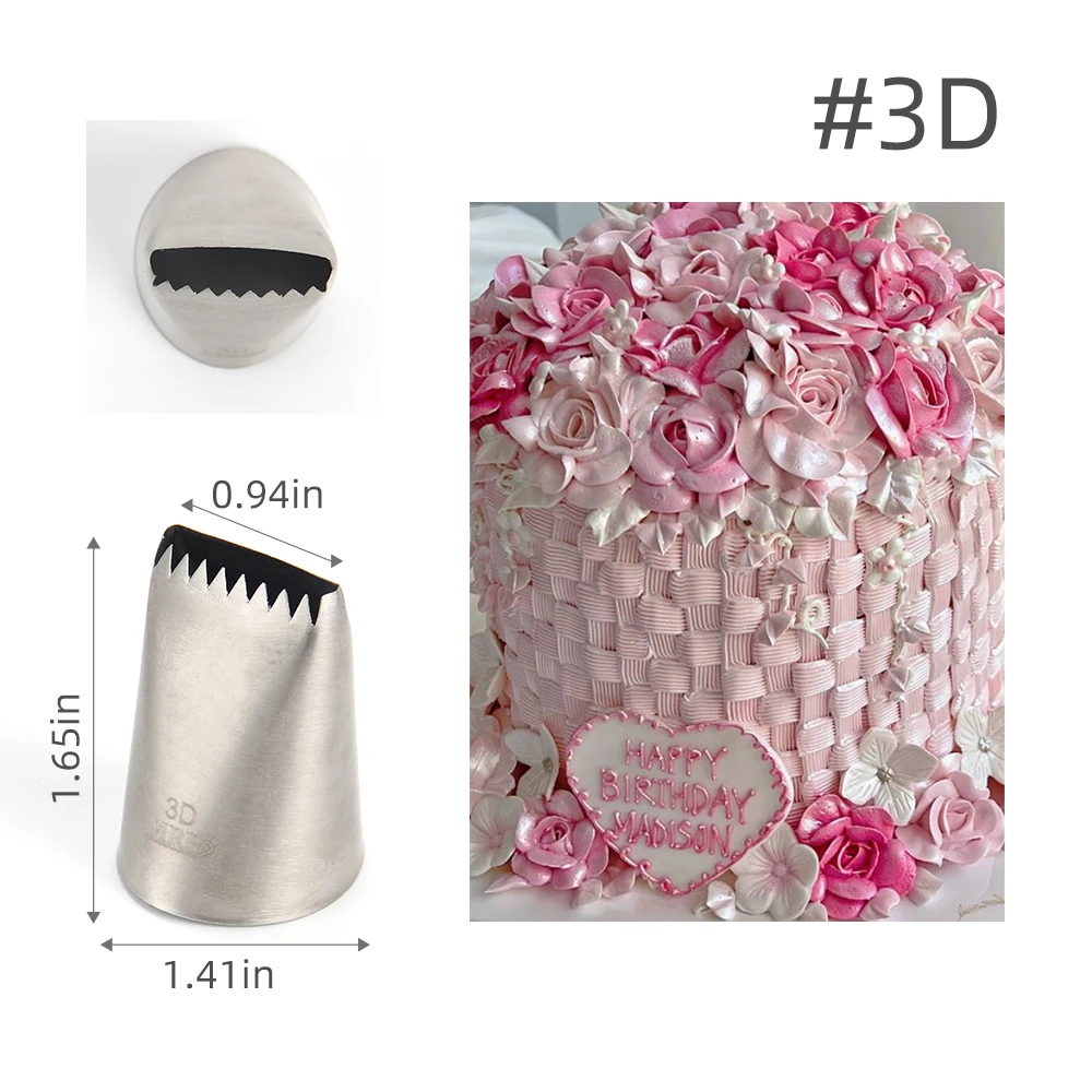 MRF 1PCS Stainless Steel 304 Large Size Cake Decorating Basket Weave ...