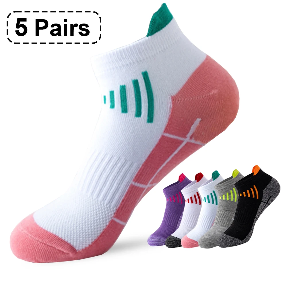 5-Pairs-Women-Sport-Socks-Athletic-Cycling-Socks-Breathable-Outdoor ...