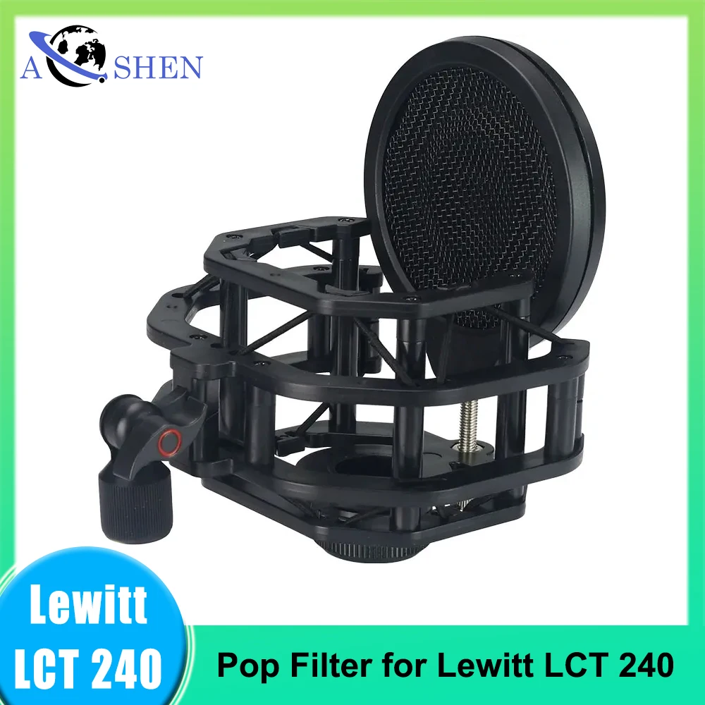 AOSHEN-Reflection-Filter-Microphone-Shock-Mount-Stand-with-Pop-Filter ...