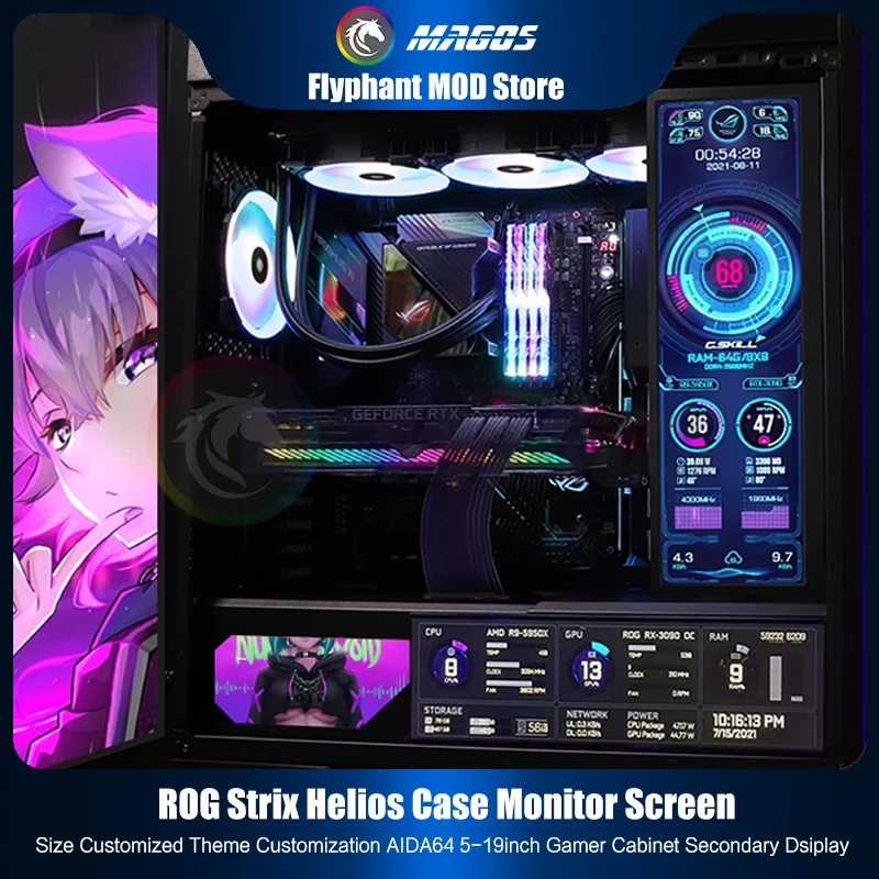 ROG-PC-Case-Monitor-Screen-Gabinete-Gamer-Expans-o-Display-Flat-Panel ...