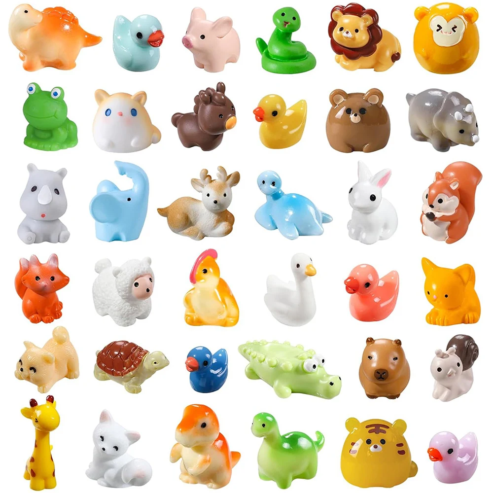 36pcs-Mini-Resin-Animal-36-Styles-Tiny-Resin-Animals-Miniature-Small ...