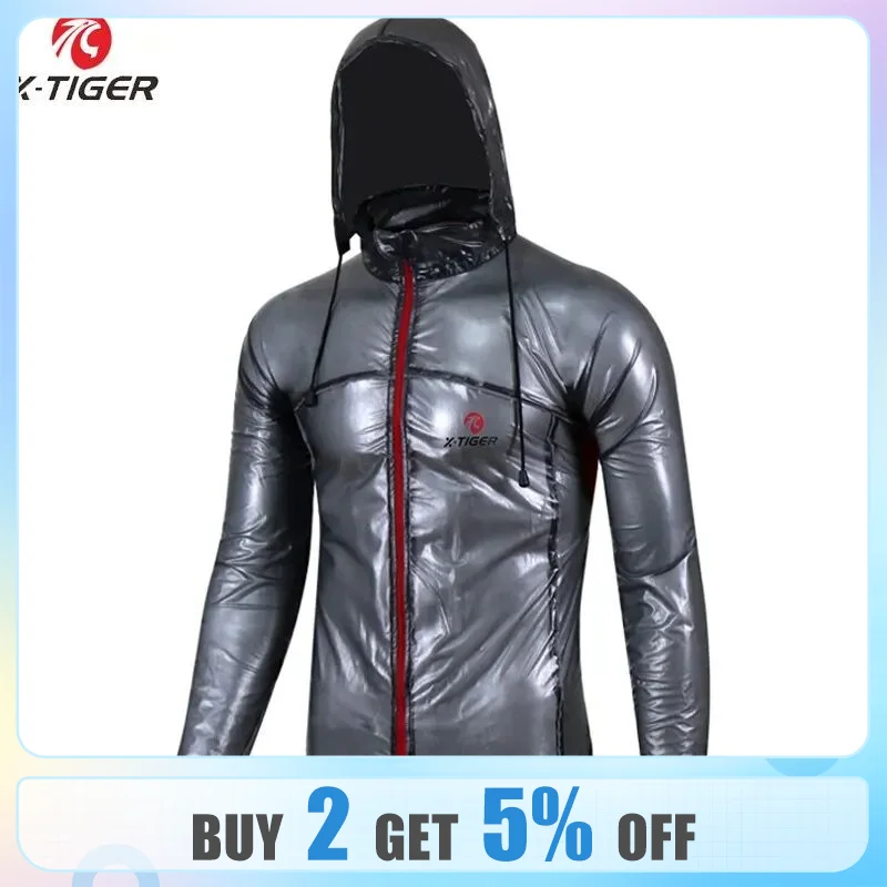 X-TIGER-Cycling-Raincoat-Waterproof-Cycling-Jersey-Anti-scratch-Windproof-Reflective-Bicycle ...