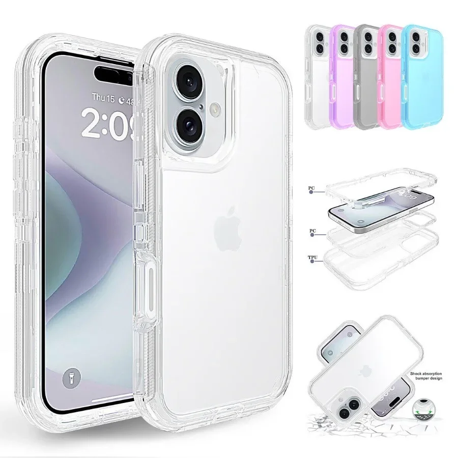 Ultimate 360° Protect Heavy Duty Phone Case - 3 - Layered Shockproof ...