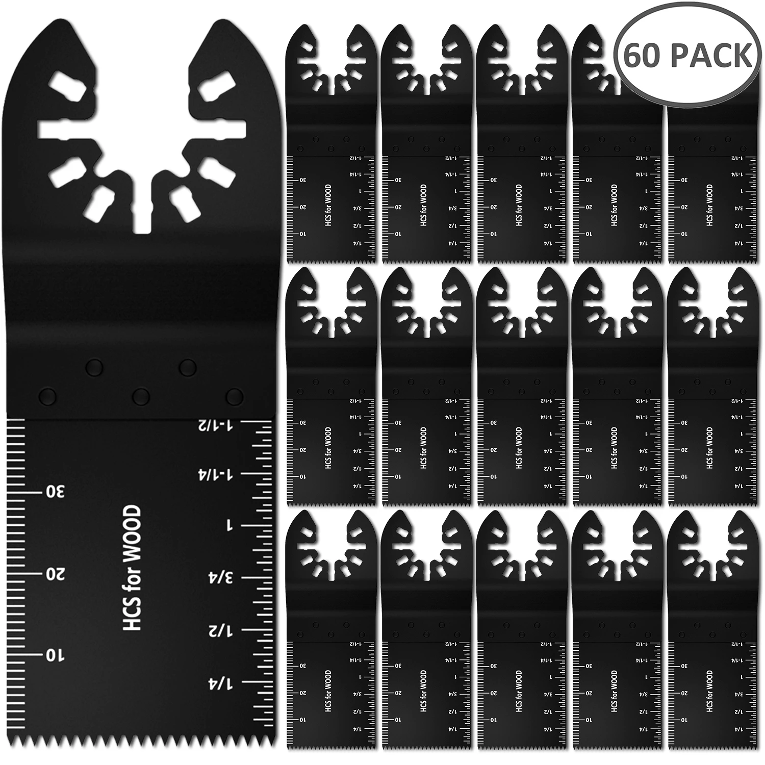 60/50/20/10/5Pcs Multi-Function Renovator Saw Blade Set Oscillating Saw ...