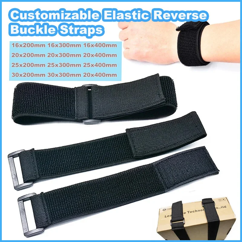 5Pcs-Customizable-Elastic-Reverse-Buckle-Straps-Hook-and-Loop ...