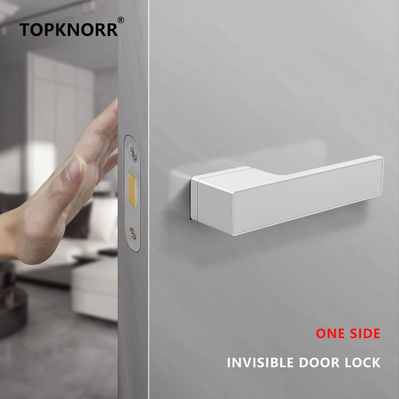 New-Invisible-Door-Lock-Single-Side-Bedroom-Door-Minimalist-Special ...