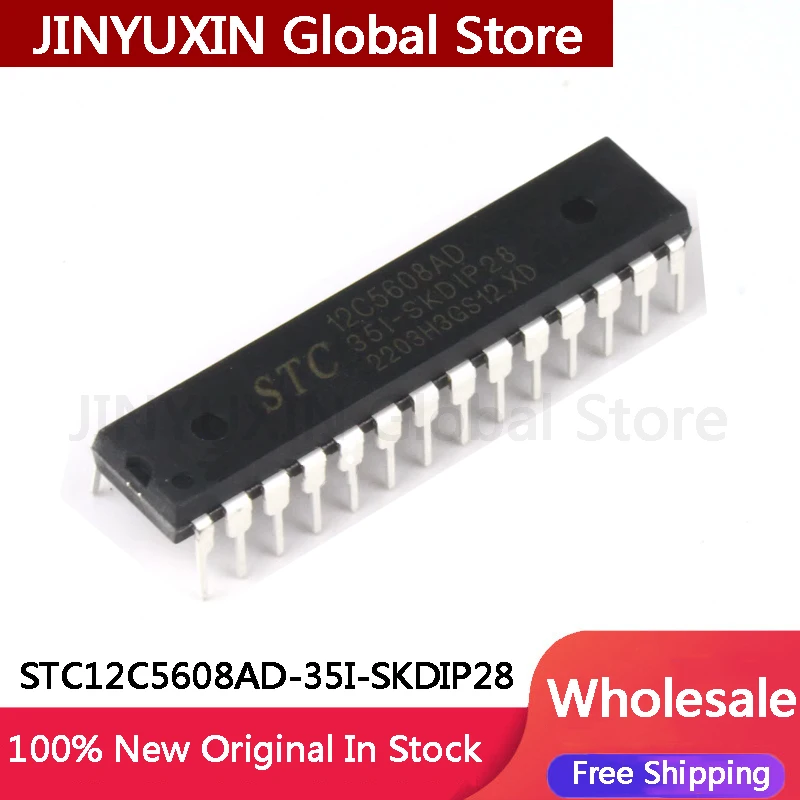 Chip-IC-de-piezas-STC12C5608AD-12C5608AD-DIP28-2-5-STC12C5608AD-35I ...