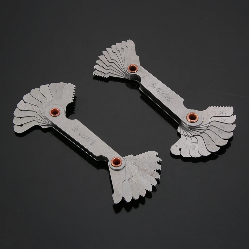 M-trica-Polegada-Thread-Plug-Gauge-Screw-Pitch-A-o-Carbono-Medi-o ...