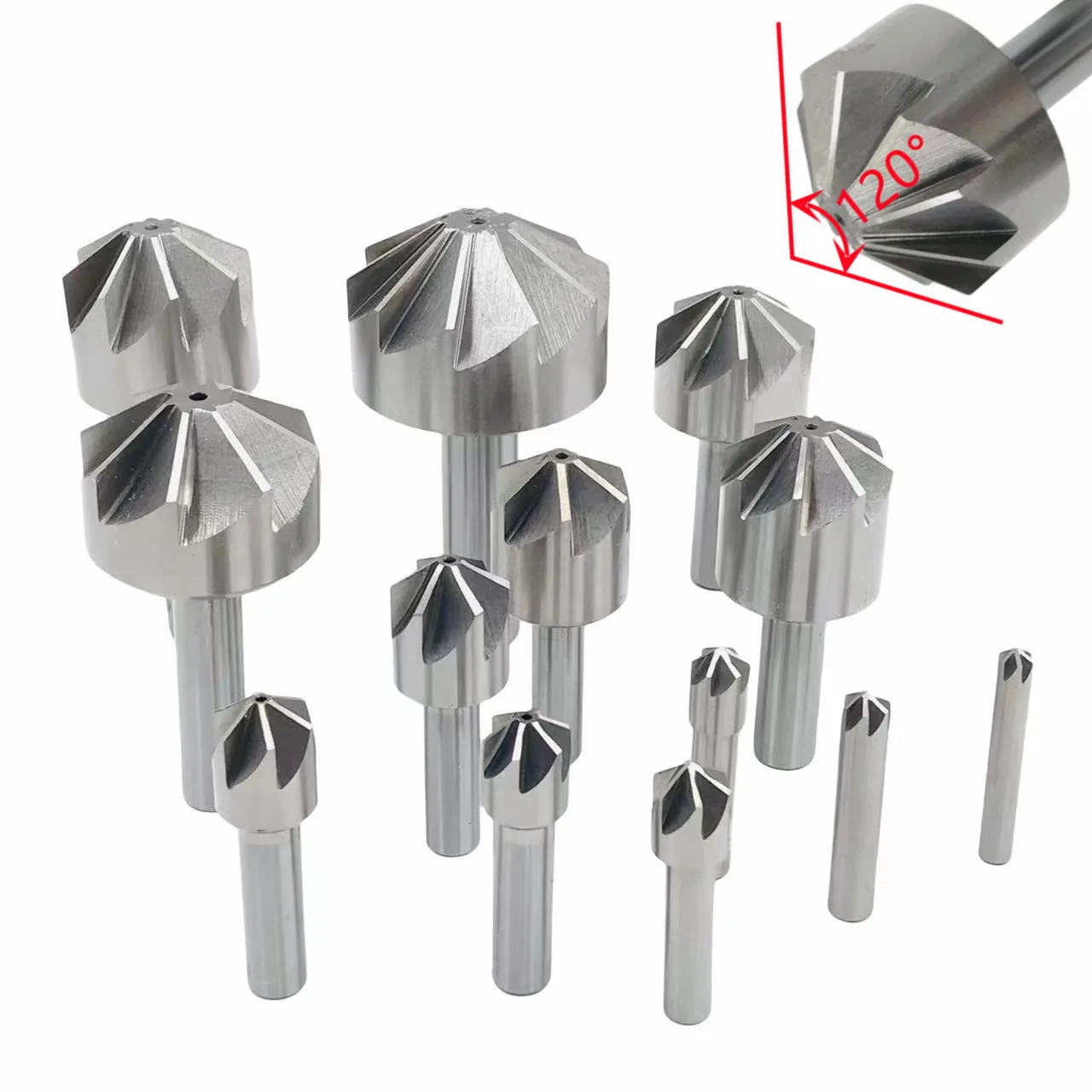 6-50mm-HSS-6-8-Flute-120-Degree-Chamfer-Countersink-Drill-Metal ...