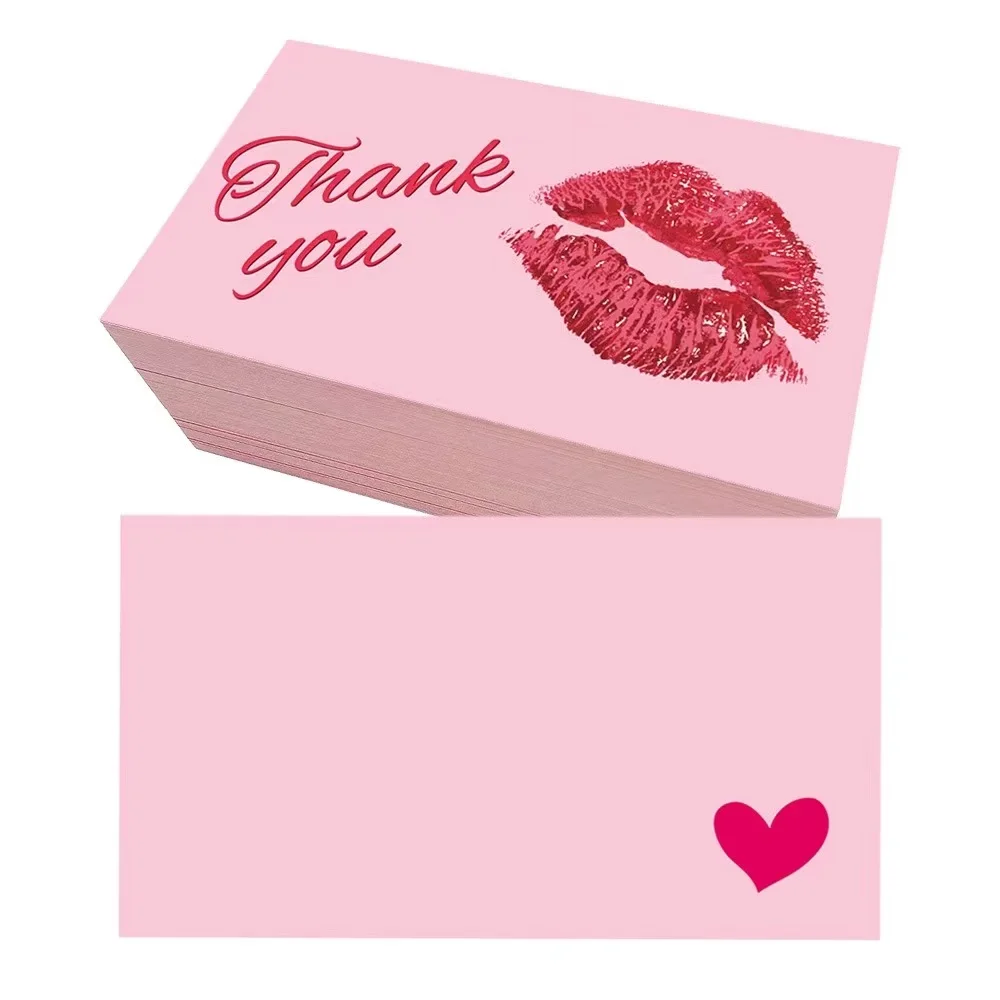 10-30pcs-pink-double-sided-thank-you-cards-for-small-business-gift-card