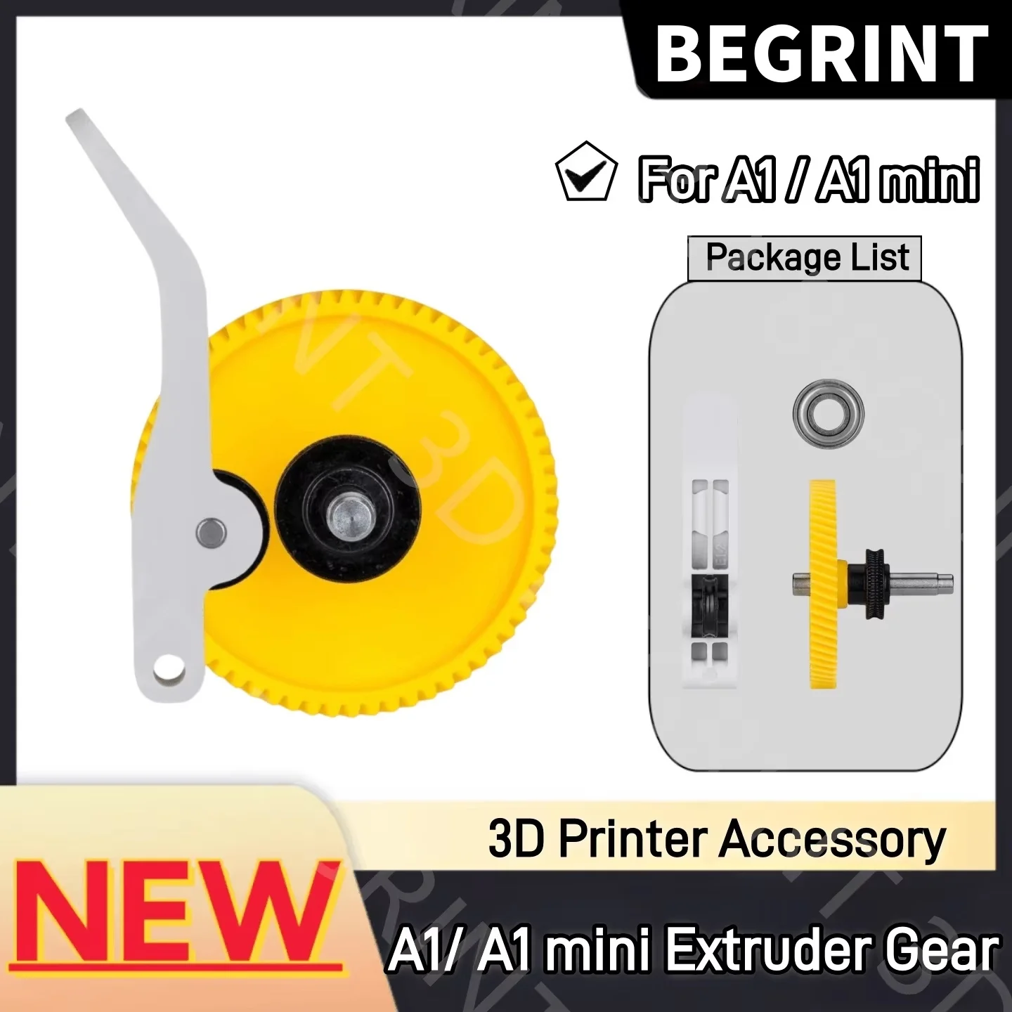 For Bambu Lab A1/ A1 Mini Original Extruder Gear Assembly Reinforced ...