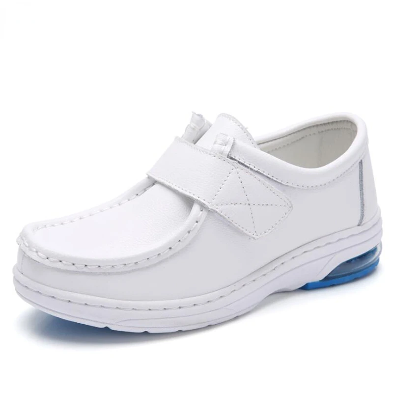 Zapatos-planos-de-piel-aut-ntica-para-mujer-mocasines-blancos-con-punta ...