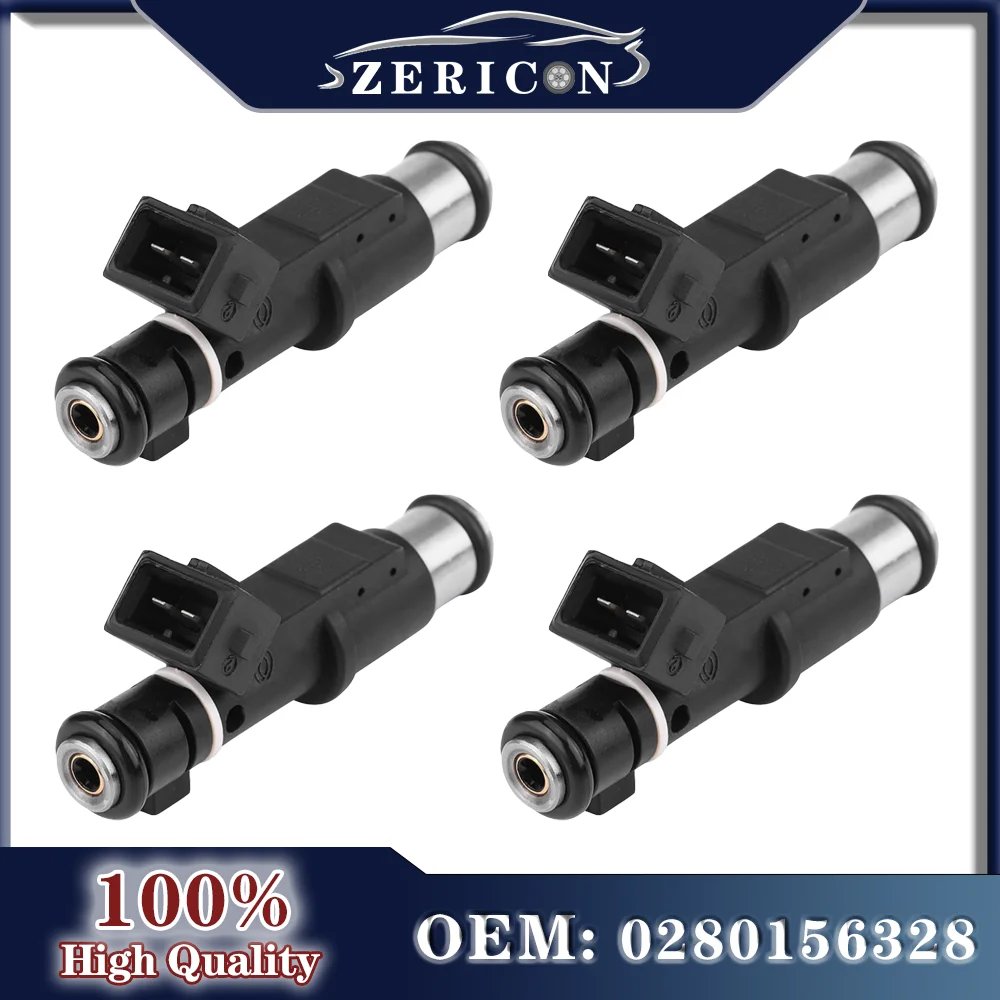 4pcs 0280156328 Fuel Injector New For Peugeot 206 307 406 407 607 806 ...