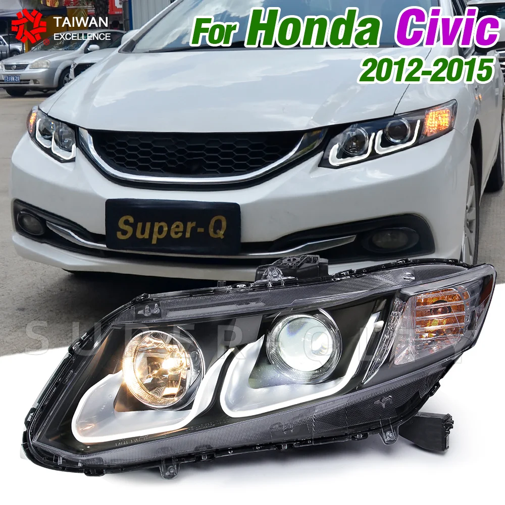 Eagle-Eyes-For-Honda-Civic-2012-2015-Modified-Headlamp-Led-Front ...