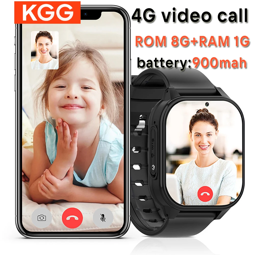 KGG-4G-GPS-Video-Call-Phone-Watch-ROM-8GB-Kids-Smart-Watch-Waterproof ...