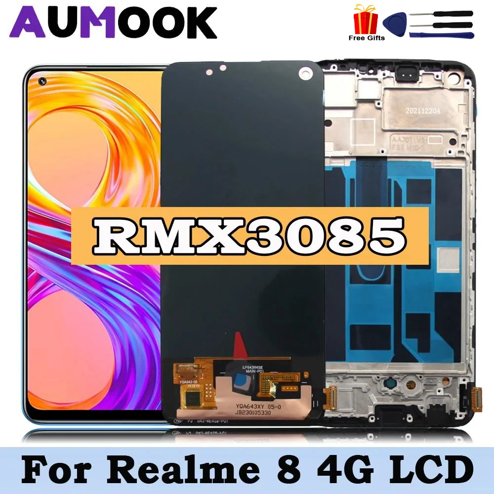 6-4-LCD-AMOLED-Screen-For-OPPO-Realme-8-4G-RMX3085-LCD-Display-For ...