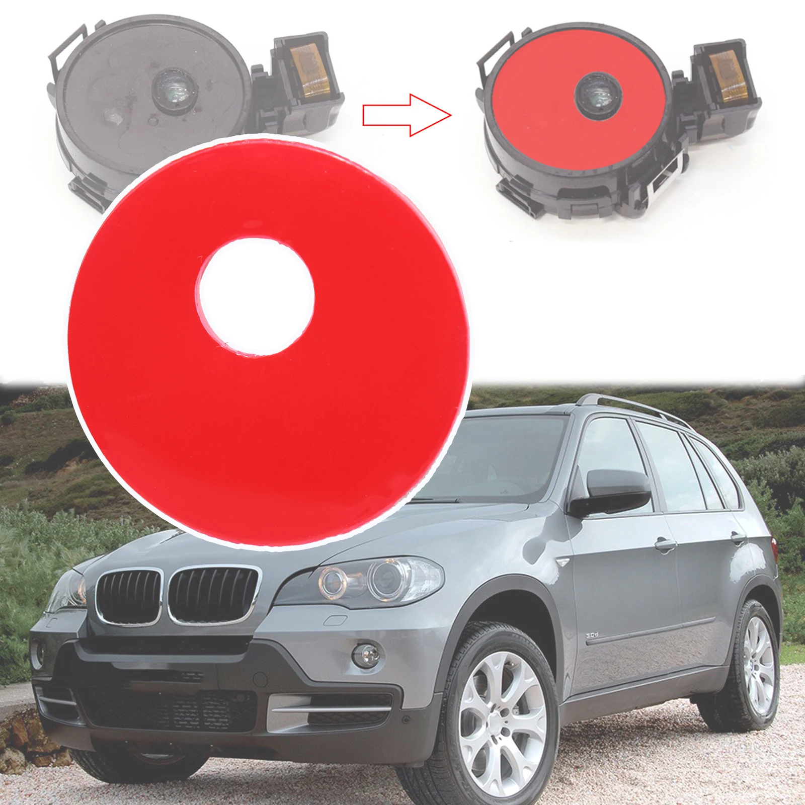 1PCS-For-BMW-X5-E70-Rain-Light-Sensor-Gel-Pad-Adhesive-Film-Silicone ...