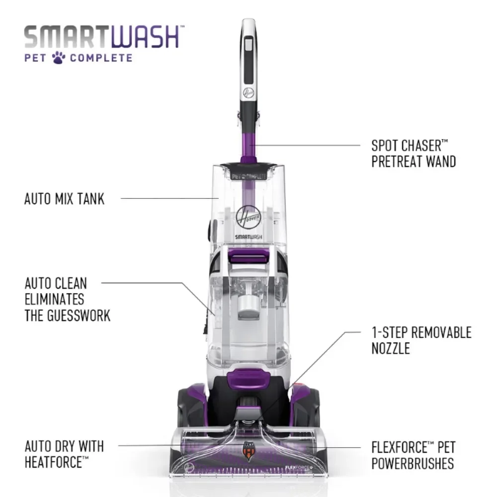 Hoover SmartWash Pet komple otomatik hal temizleyici makinesi FH53010 elektrikli supurge AliExpress
