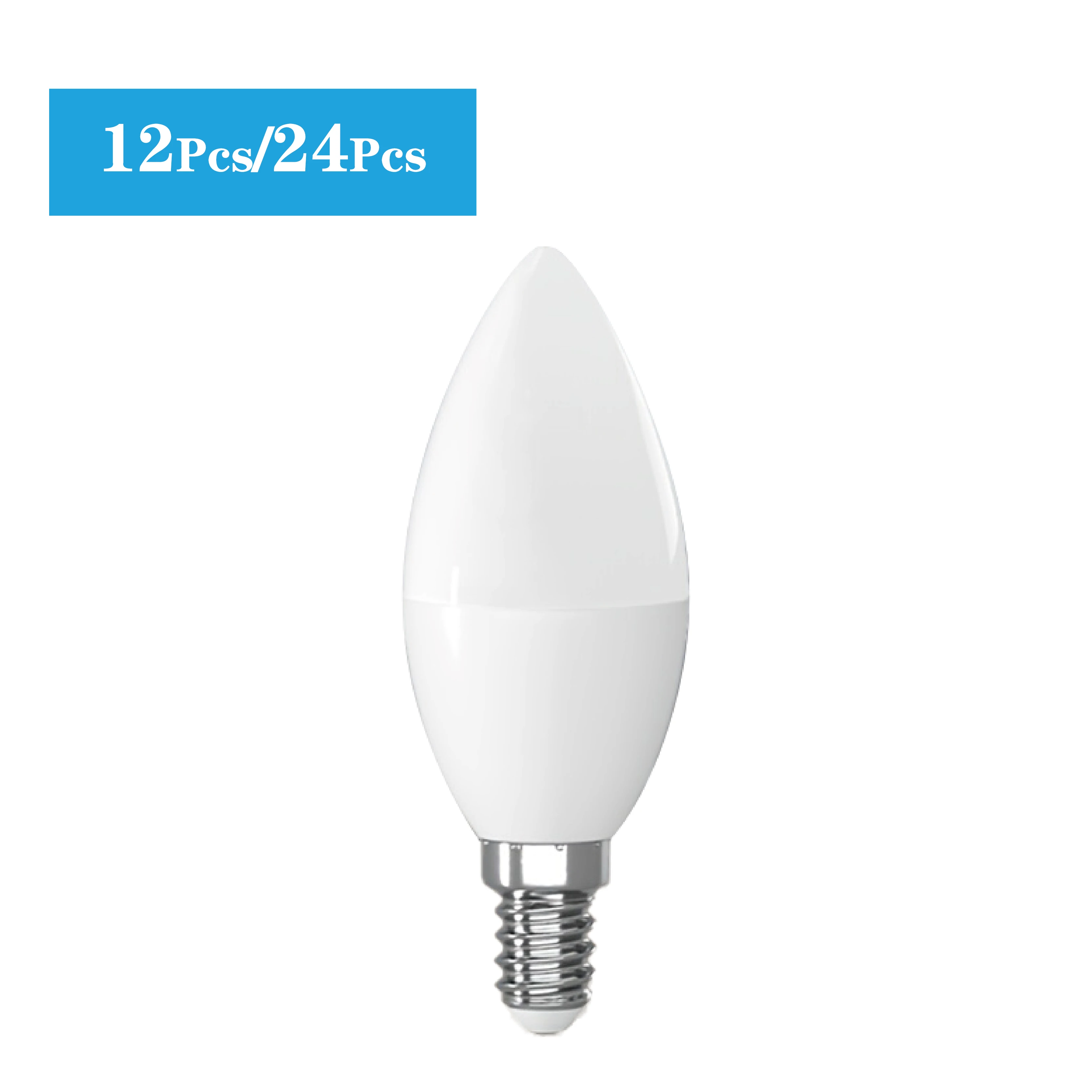 12Pcs-24Pcs-LED-light-bulbs-C37-bombillas-5W-E12-Bulb-Base-lampara-led ...