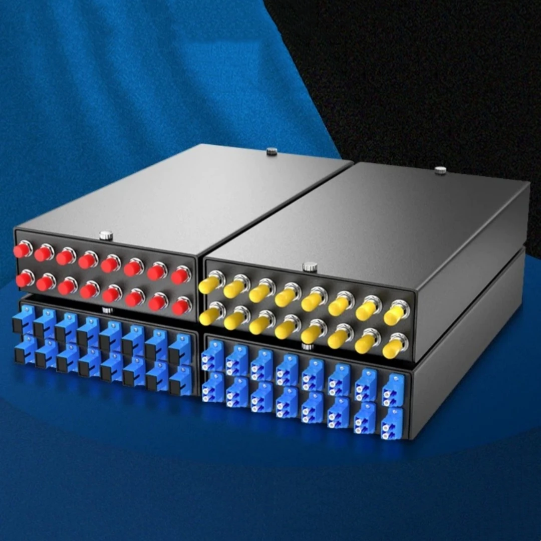 FC termination box 16 ports fully equiped with SC ST LC singlemode OM1 ...