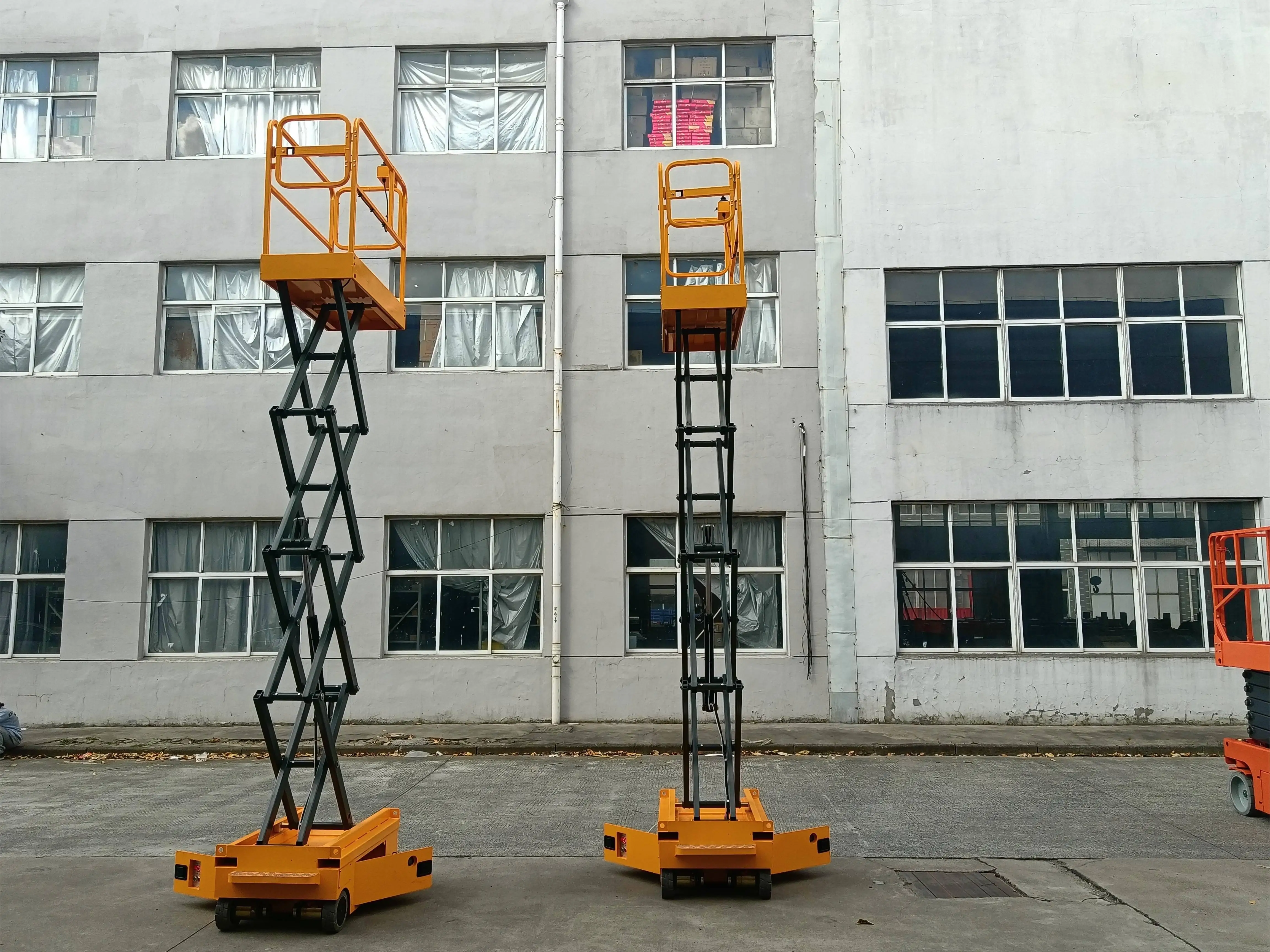 Scissor Lifter 300KG Elevated Work Platform 3m, 3.9m, 4m Self Propelle ...