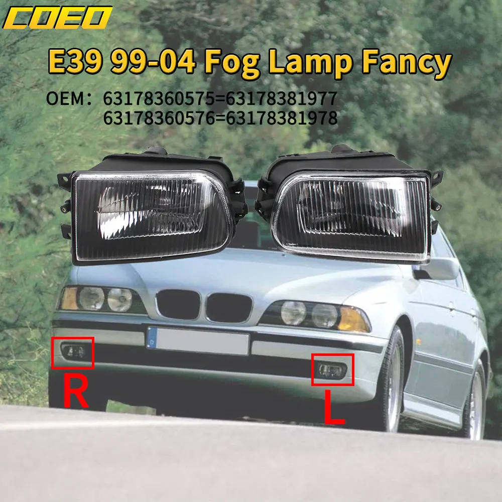 Auto-Front-Bumper-Vertical-Stripes-Fog-Light-Assembly-For-E39-1999-2004 ...